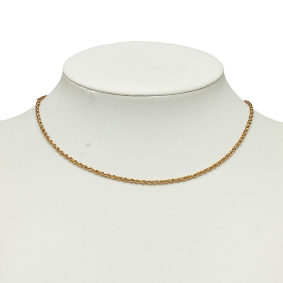 Dior | Jewelry | Christian Dior Dior Chain Necklace Gold Plated Ladies ...